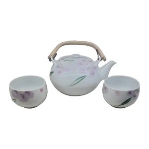 Arita | Dining | Vtg Arita Japan Purple Floral Tea Set Teapot 2 Cups ...